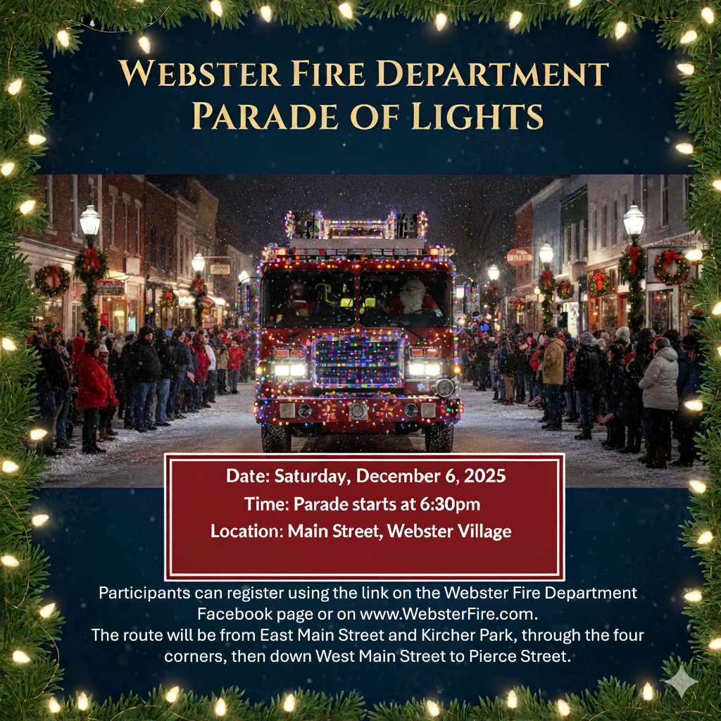 Webster Fire Department Parade of Lights - North East Joint Fire ...